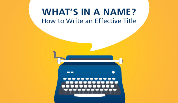 Applying What You Learned: Title Writing Exercise – AM Rounds
